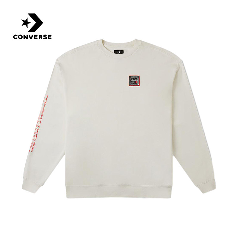 CONVERSE匡威秋冬男撞色印字卫衣针织套头衫10026527-A02-Taobao