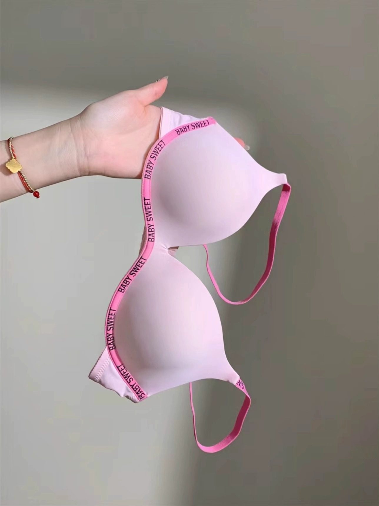 Colorful Dopamine Seamless Bra Without Wires Small Breasts Show Big Push-Up Sexy Underwear Set ...