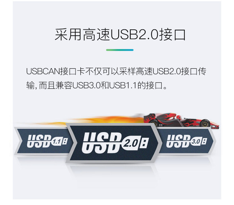 ZLG周立功USBCAN接口卡汽车CAN盒USBCAN-II/2E-U/4e-u致远电子-阿里巴巴