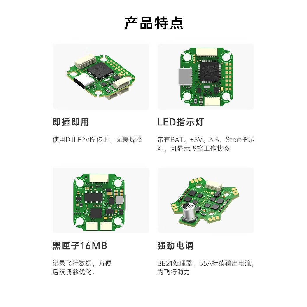 iFlight翼飞 星狐BLITZ Mini ATF435飞控 E55S电调穿越机迷你飞塔：新手入门必备，玩转空中竞技！🚀-航模-淘宝百科网