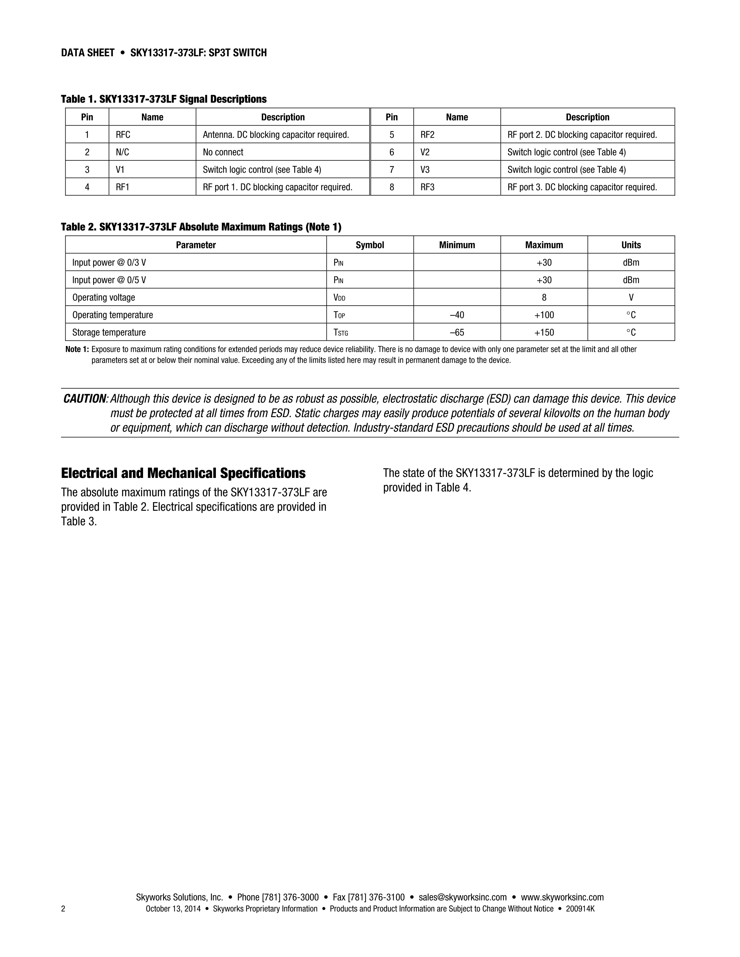 原装 SKY13317-373LF DFN-8 单刀三掷（SP3T）RF开关芯片-阿里巴巴