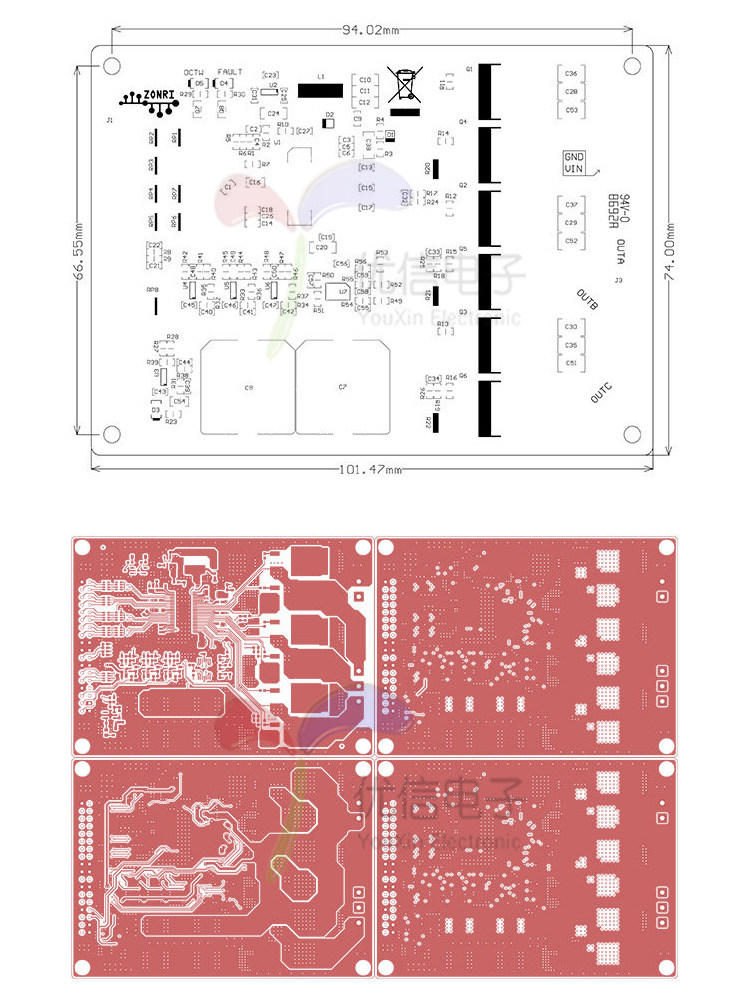 DRV8302大功率电机驱动模块 ST FOC矢量控制 BLDC无刷/PMSM驱动-阿里巴巴