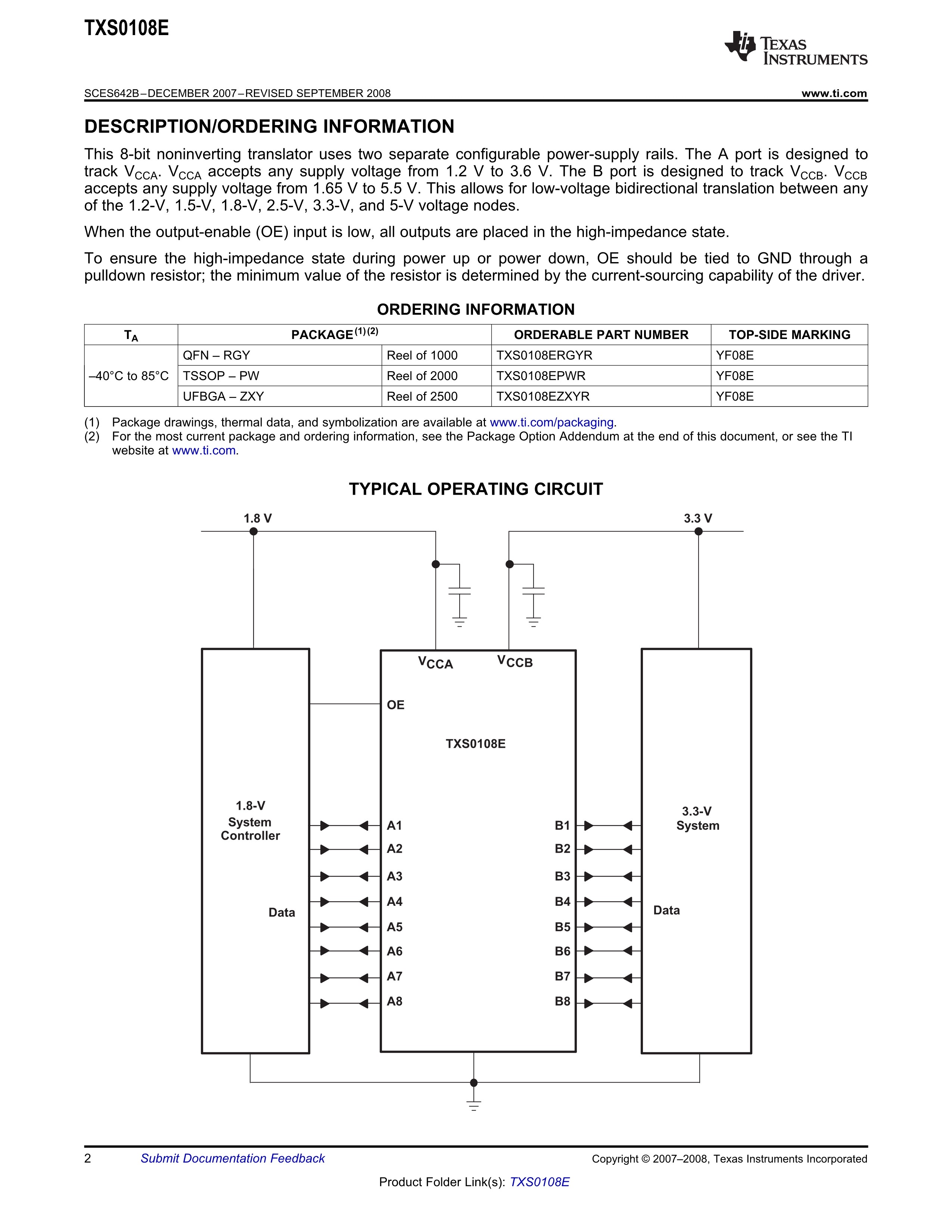 原装 TXS0108EPWR TSSOP-20 8位双向电压电平转换器芯片-阿里巴巴