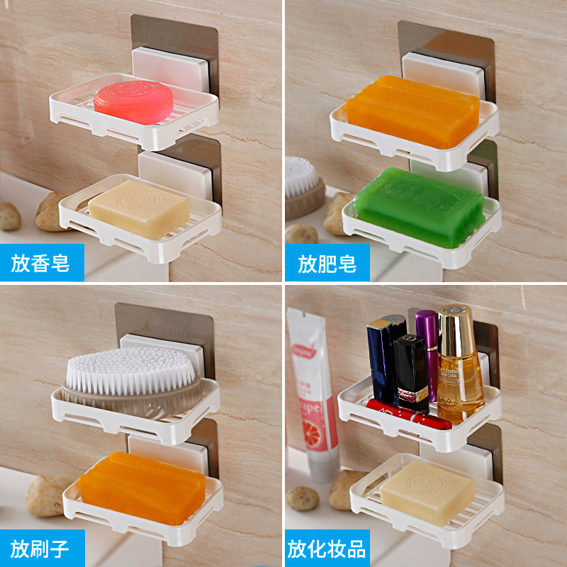 [USD 9.23] bathroom soap box soap rack toilet creative suction cup soap ...