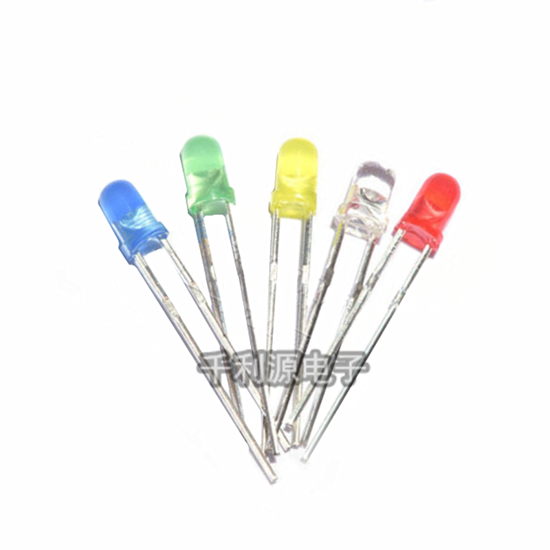 白发红光LED灯居然这么火？F3圆头发光二极管，短脚16-18mm才是氛围感天花板🔥_LED灯珠_淘宝数码网