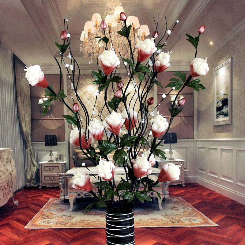 Leaf vein dried flower living room floor fake flower simulation dried ...