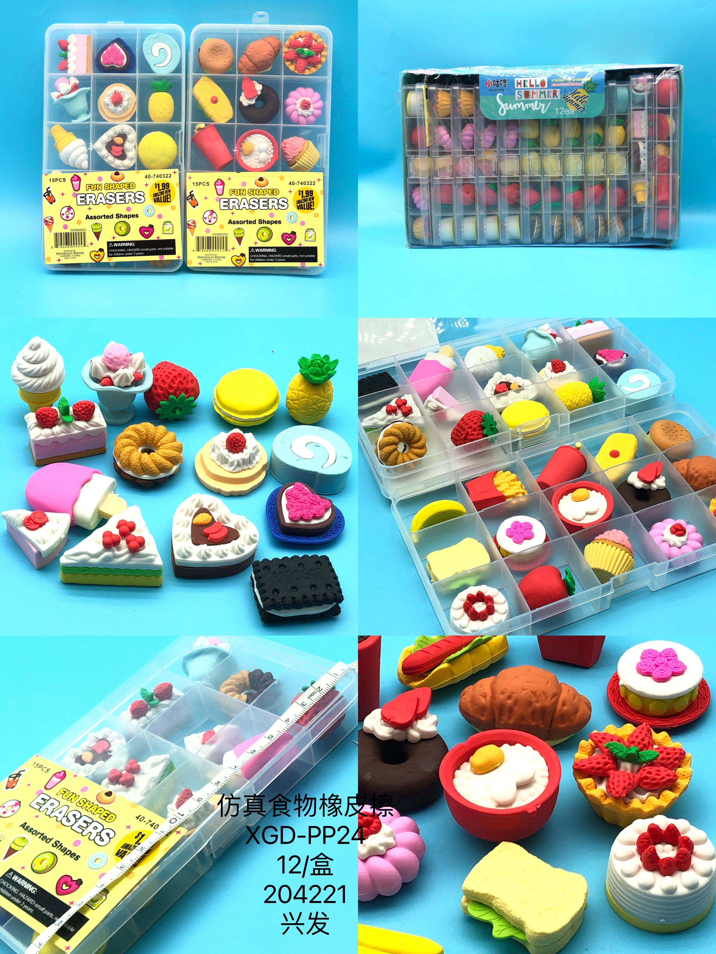 🎉 Still using ordinary erasers? try this realistic food-shaped eraser ...