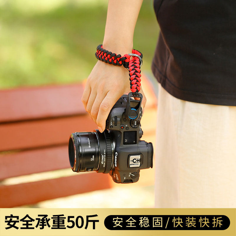 Micro slr camera wrist strap: canon m6ii/sony a6400/a7m4/fuji quick ...