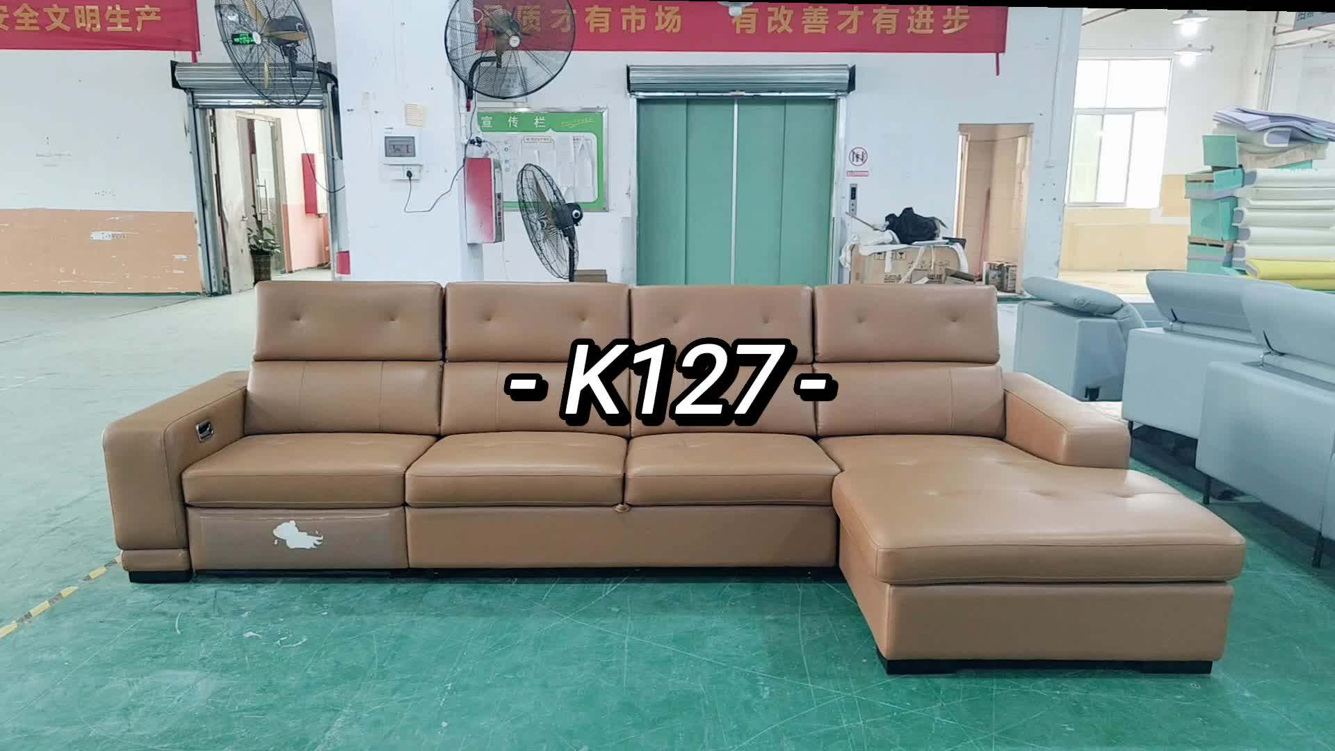 Modern Luxury Lazy Boy Corner Sofa Elegant Living Room Genuine Leather ...