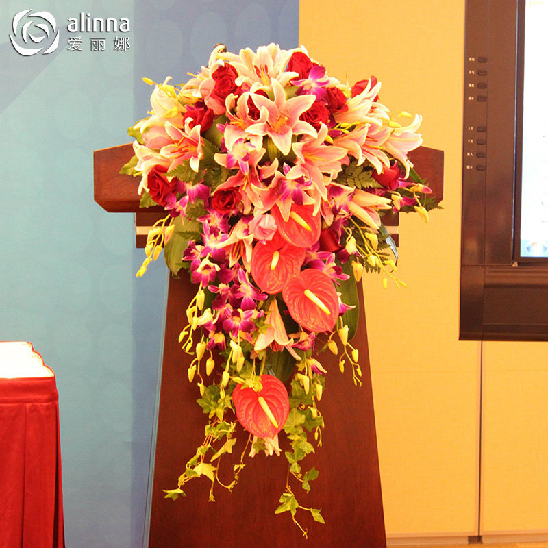 [USD 62.27] Beijing Podium Flower Podium Flower Conference Room Table ...