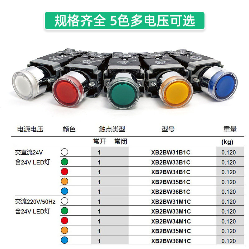 带灯按钮XB2-BW3361：绿色开关BW33M1与BW33B1C的智能选择指南-开关-淘宝百科网
