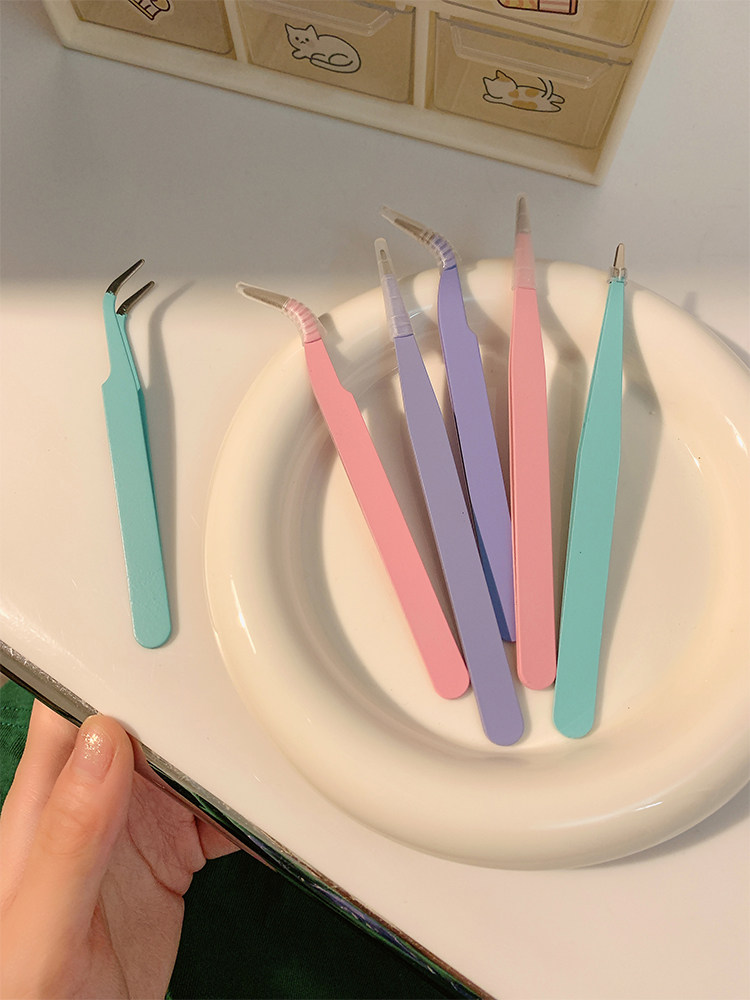 Macaron elbow hand account special tweezers handmade diy Guka sticker hand account tool small ...