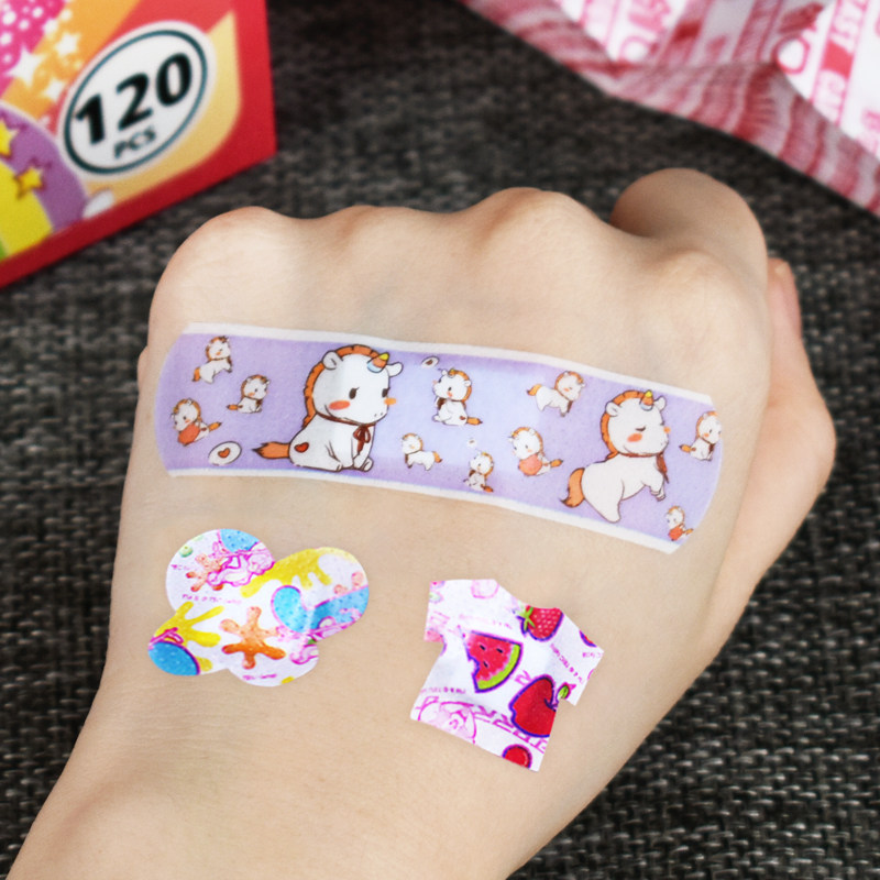 Buy 200-piece cartoon band-aid waterproof OK stretch cute mini Korean ...