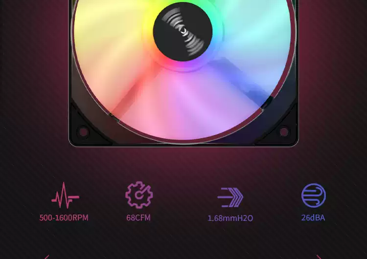 VALKYRIE瓦尔基里AQ125白色ARGB风冷散热器 塔式CPU四热管散热