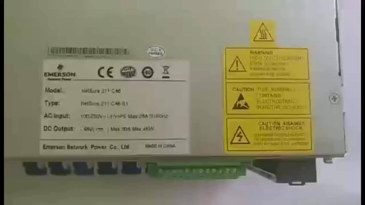 Emerson Network Power Rectifier System Netsure 211 C46 Netsure 212 C23 ...