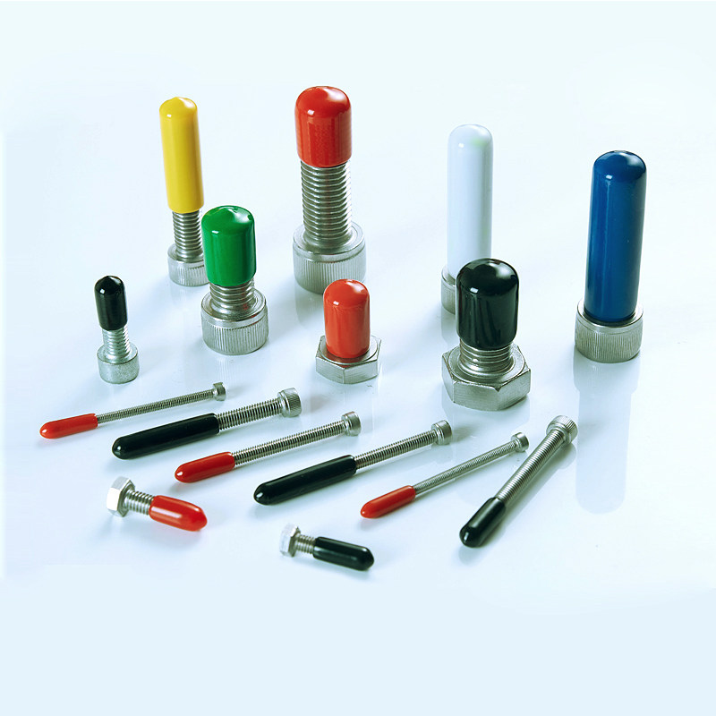 White plastic plug male thread screw screw rubber protective cover ...