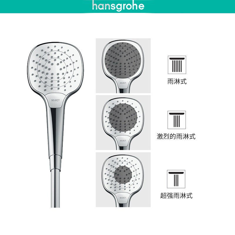 [USD 180.42] Hansgrohe Bathroom Rain Shower Handheld Sprinkler Water ...