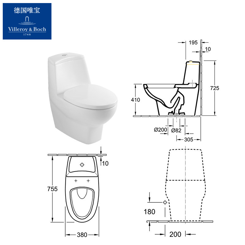 [USD 5442.45] Germany Weibo Ono Toilet Bathroom Toilet Body Toilet Bath ...