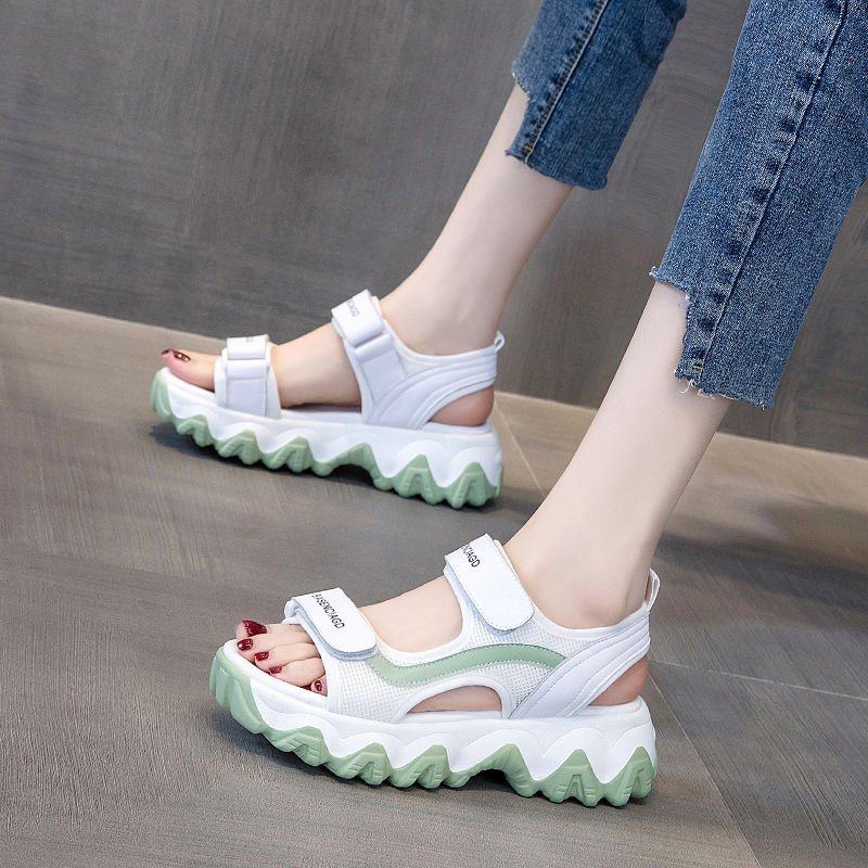 Buy Summer lady father Sandals women's summer 2021 new 100-Influencer ...