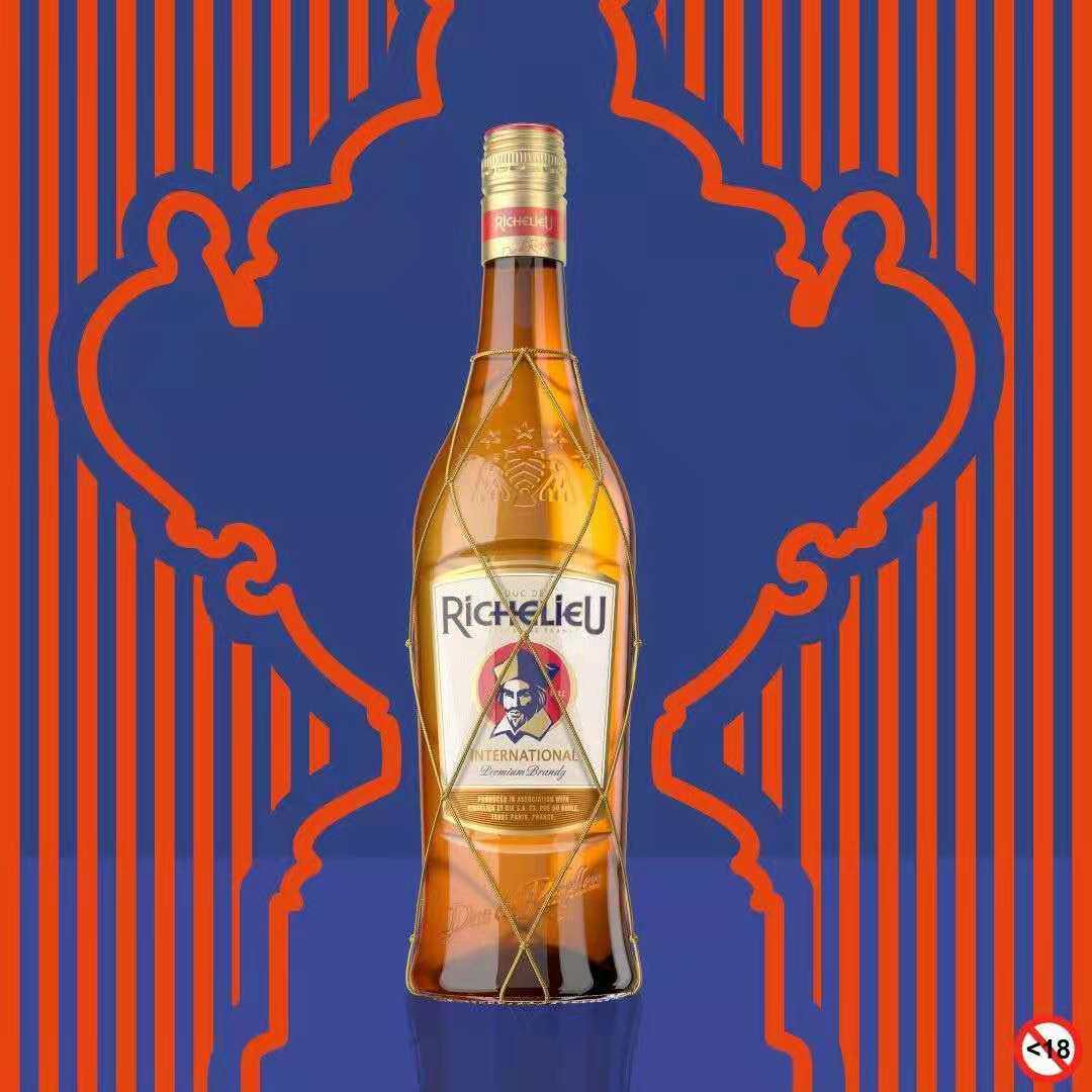 Richelieu Brandy：南非黎塞留白兰地750ml，免费快递，品味不一样的奢华！-白兰地-淘宝百科网