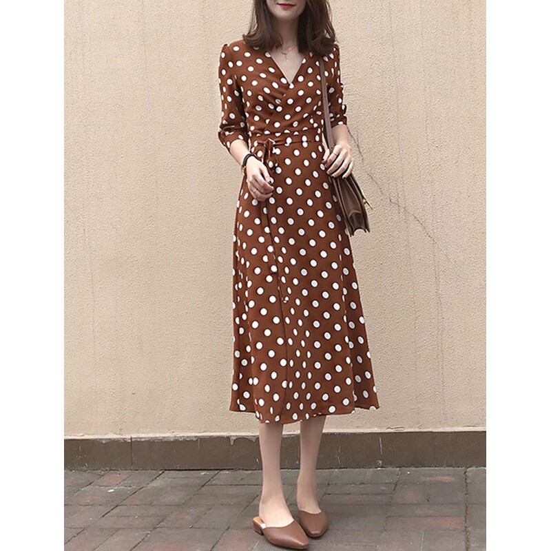 RAGR复古圆点长裙：优雅与个性的完美碰撞 🌸-汉服服配-淘宝好物网