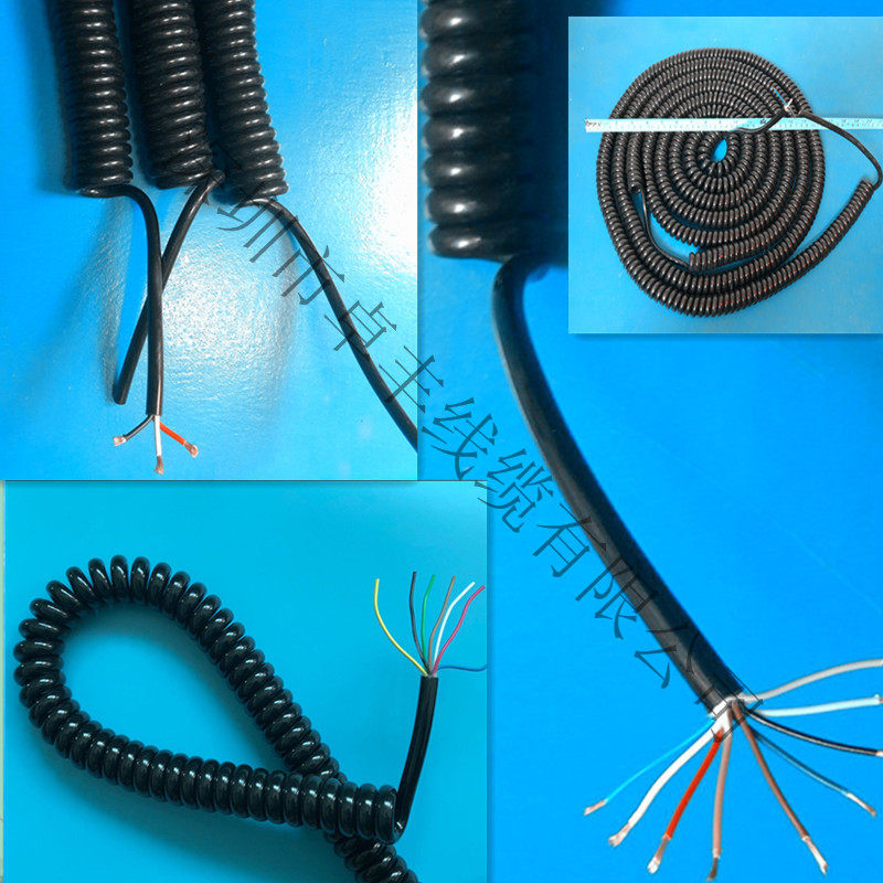Spot spring wire cable wire spiral wire 1 core 2 core 3 core 4 core 5 ...