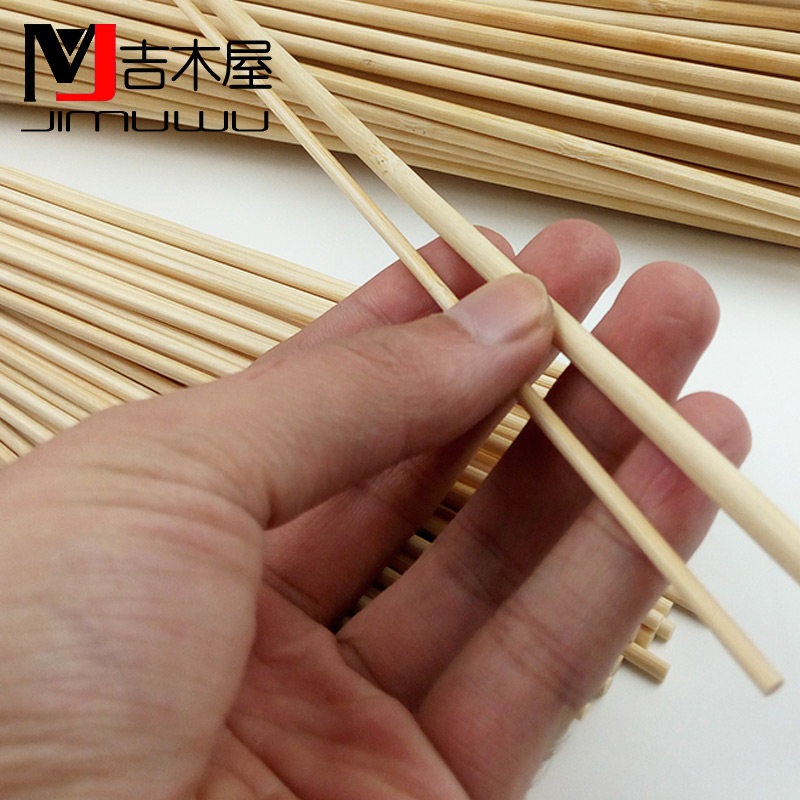 DIY handmade building model material Small round bamboo stick Wooden ...