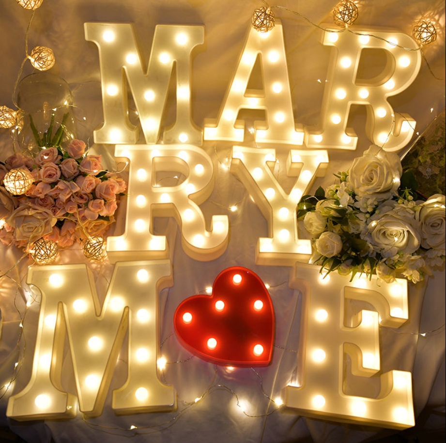 [USD 6.85] Marryme suitor lamp alphanumeric lamp Happy birthday ...