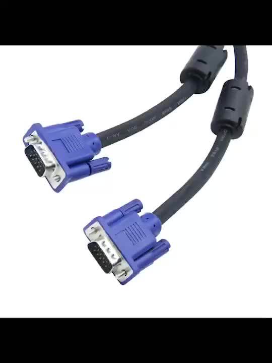 Computer Vga Cable Monitor China Pvc Gold Plated Poly Bag Polybag Blue ...