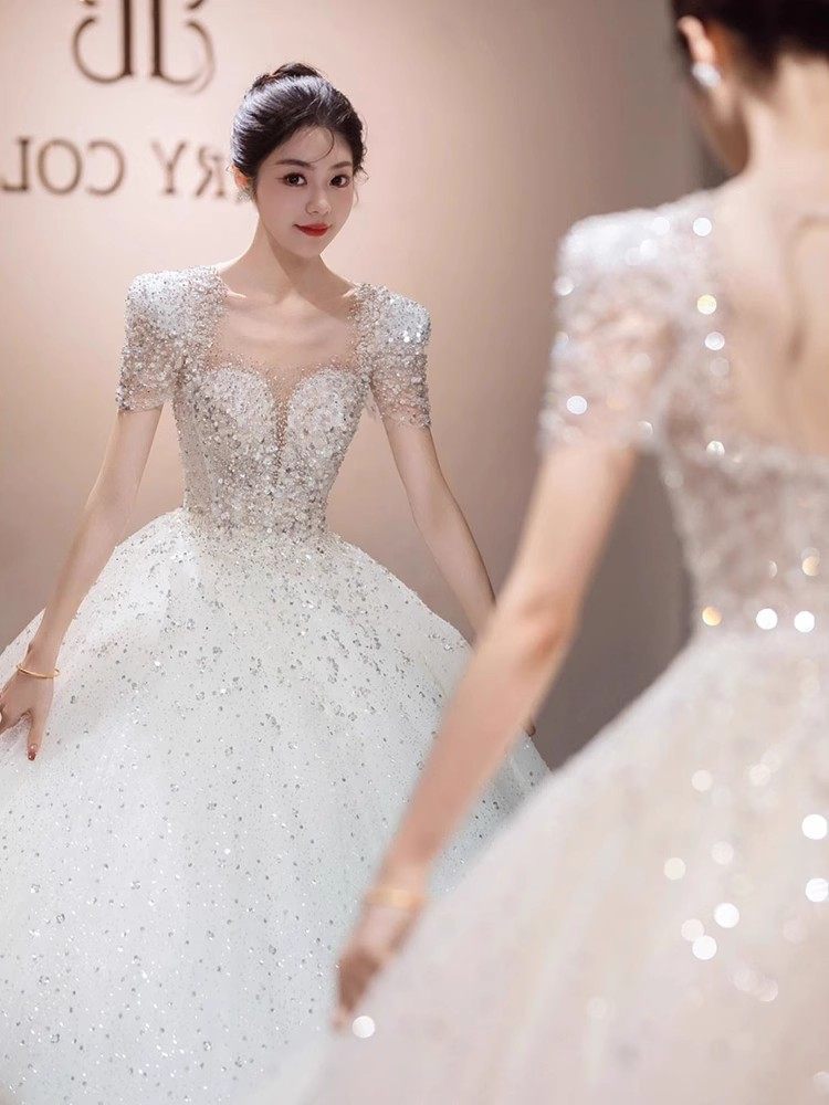 [USD 118.25] French Princess Fugitive Wedding Dress 2023 New Bride ...