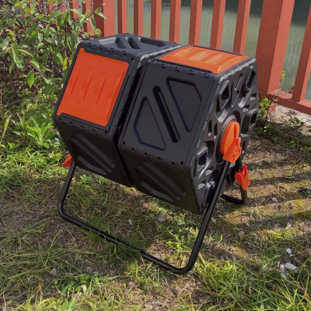 120litre Tumbling Plastic Compost Bin 120l Composter Outdoor Composting ...