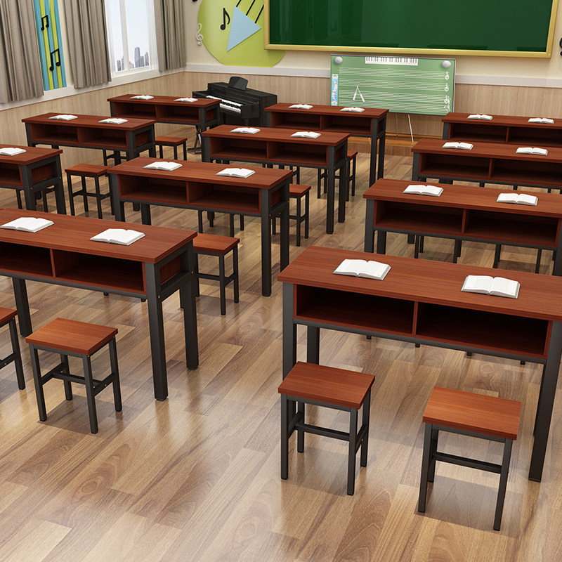 [USD 23.38] Student Work Desk Double Floor Drawer Work Desk Single ...