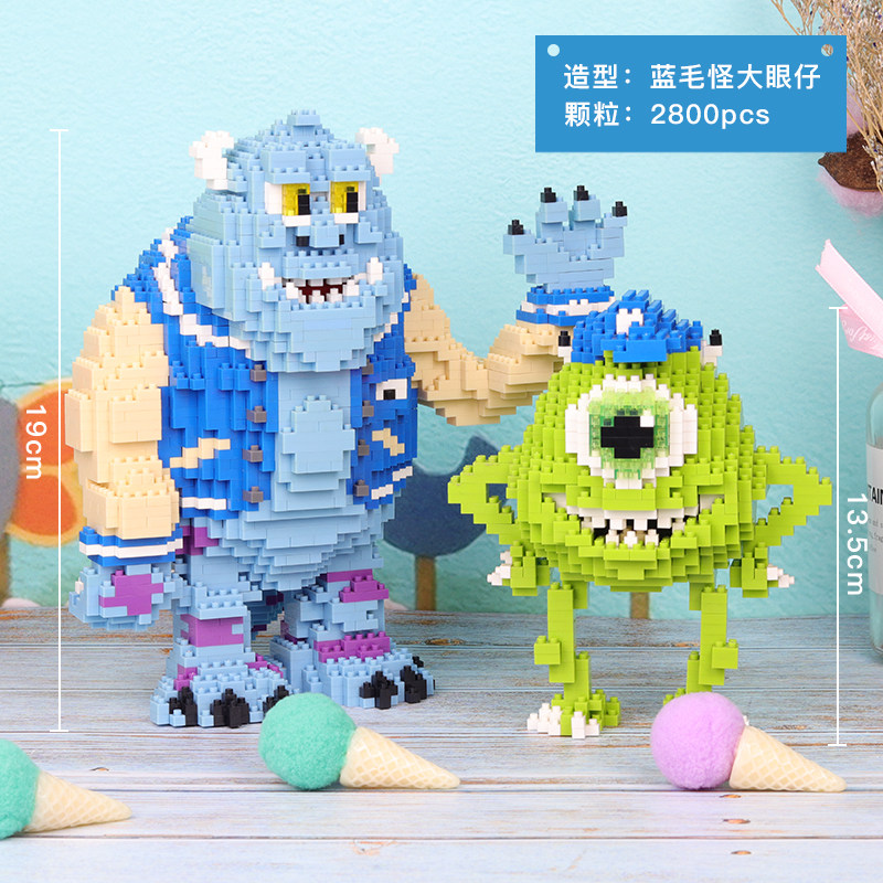 Buy Miniature adult small particles mounted building blocks for female ...