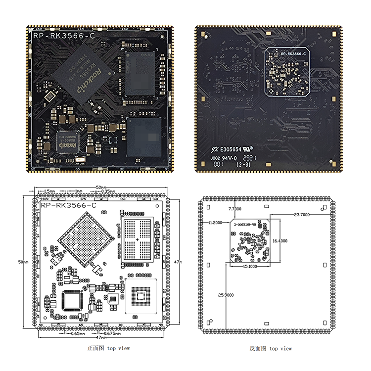 瑞芯微RK3566开发板RK3566核心板3566 rockchip荣品RP-BOX-RK3566-阿里巴巴
