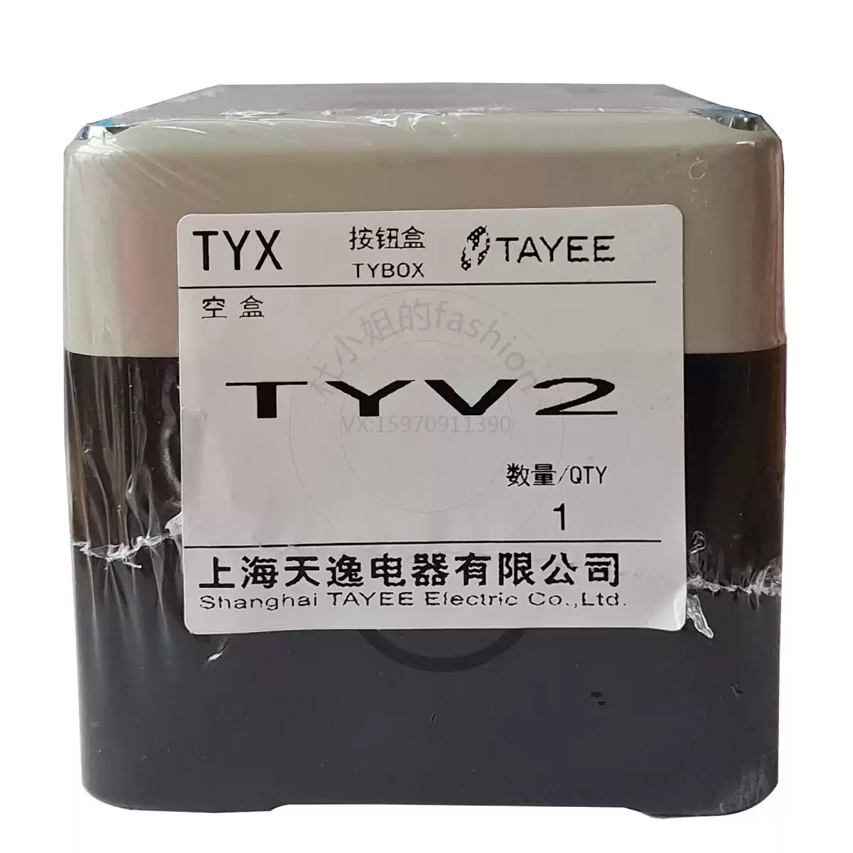 TAYEE上海天逸电器开关盒TYV1防水ABS 2位按钮盒2 3 4孔 TYV1S 5P
