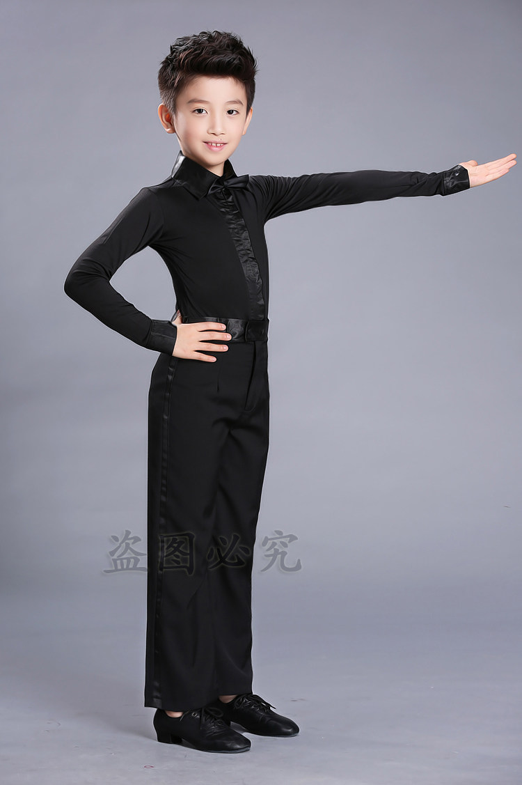 New Boy Latin Dancing Clothing Set Boys Latin Shirt Pants Set Rumba Cha ...