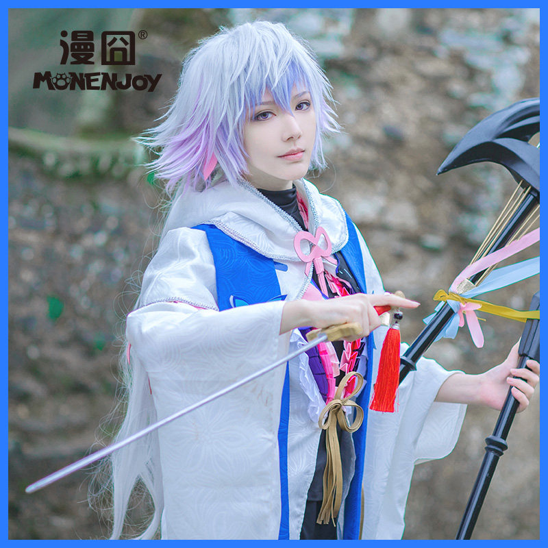 (Marvel) FGO Fate Grand Order Merlin Flower Magic Cos wig spot