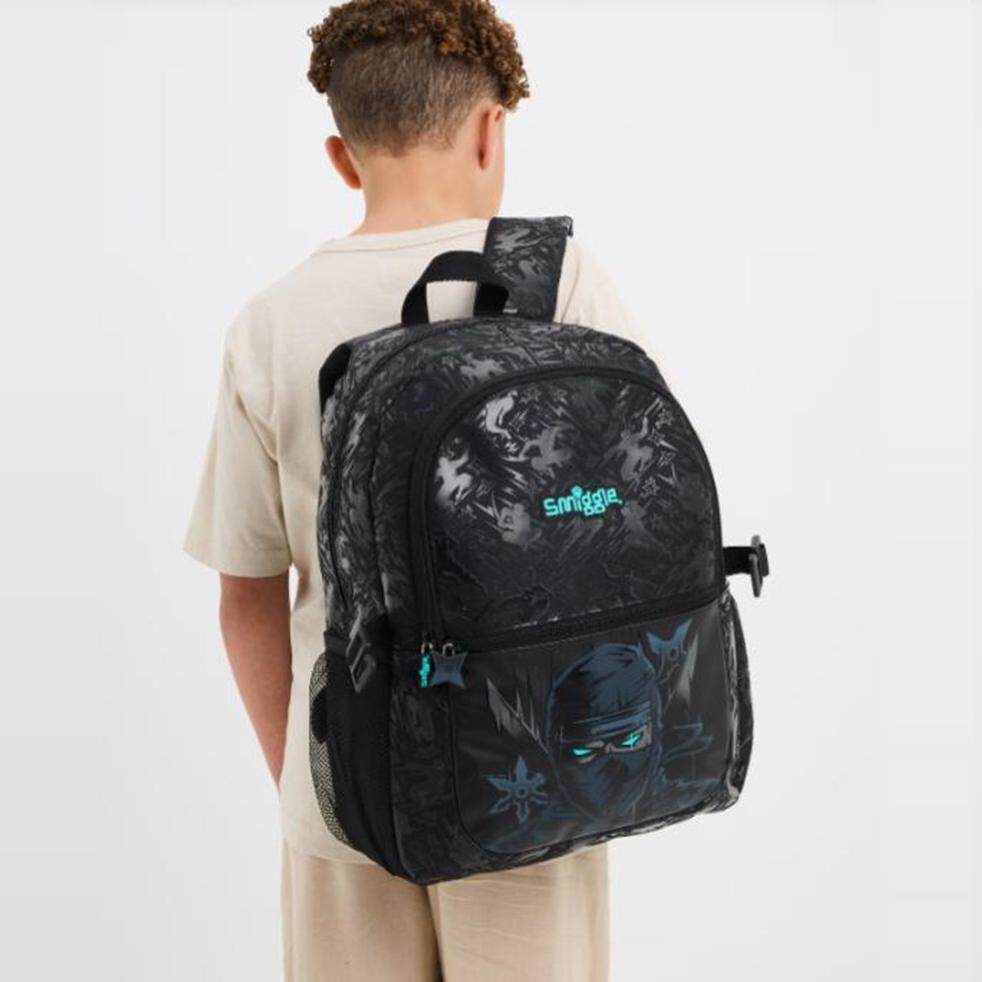 A must-have for students! smiggle black ninja backpack: your double ...
