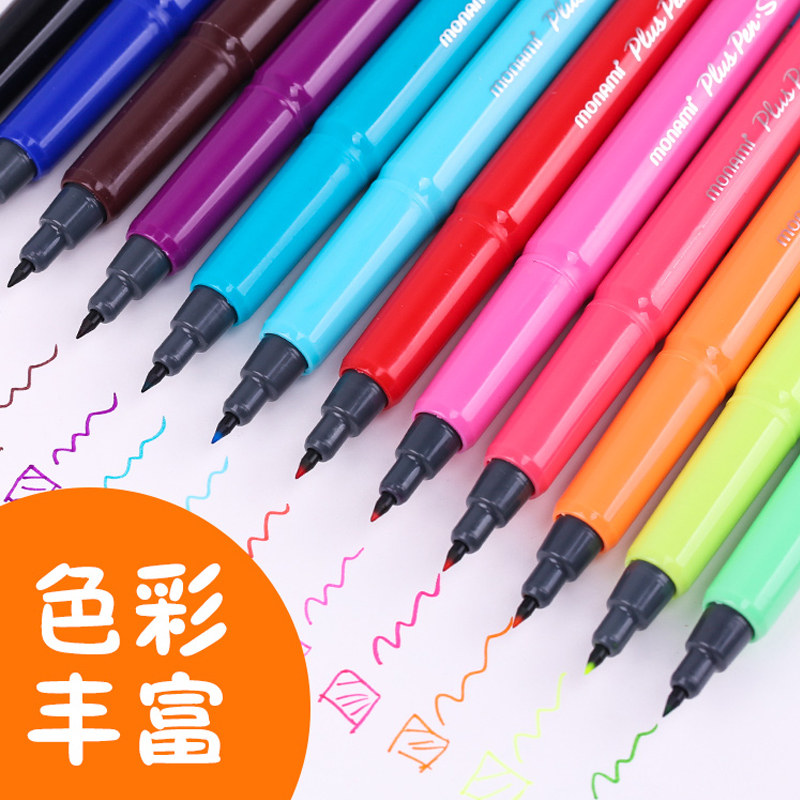 [USD 5.11] Korean Munami Monami Colored Fiber Pen Replaceable Core Hook ...