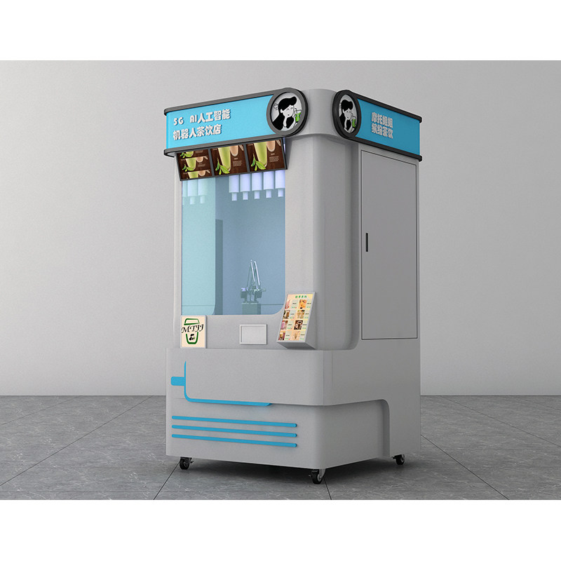 Unmanned self-service milk tea machine robot automatic vending machine ...