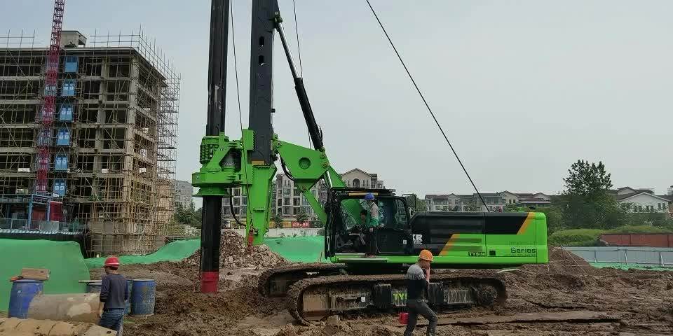High Digging Power Cat Chassis Max Torque 320kn.m Rotary Piling Auger ...