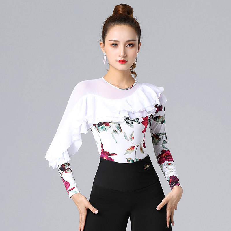 Ballroom latin dance bodysuits for women Dance Dress Top Women modern ...
