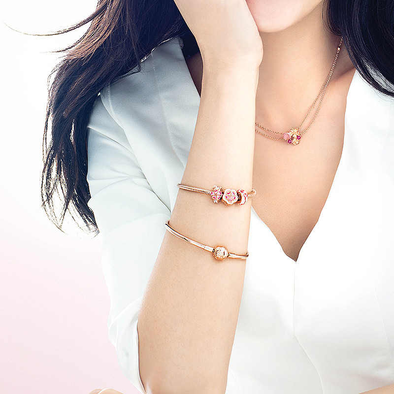 618 Raves] Pandora Pandora Romantic Peach Blossom Series Small String ...