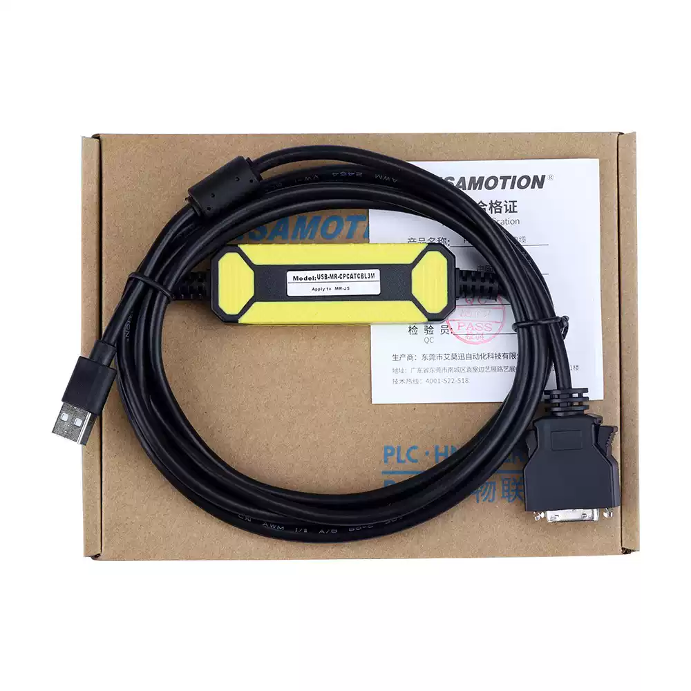 用于三菱MR-J2S/J2伺服调试电缆USB-MR-CPCATCBL3M下载连接通讯线