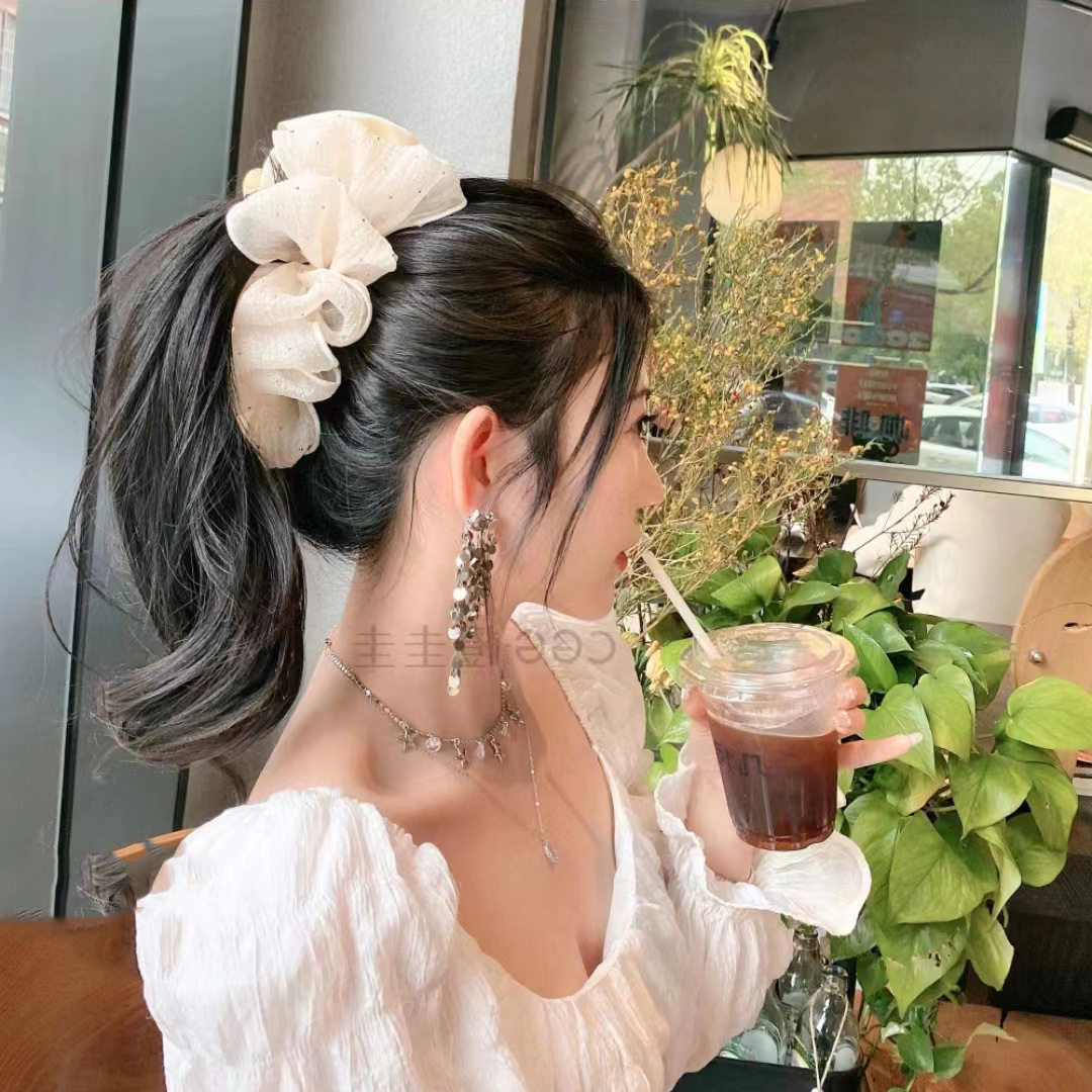 Sweet bubble mesh double-sided bubble bow hair clip – get that princess ...