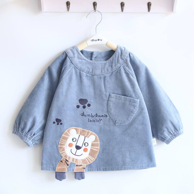 👶 Baby smock - pure cotton, stain-resistant apron for autumn/winter 🔥