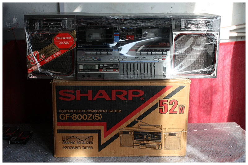 9成新日本原装二手收录机Sharp/夏普GF-515，复古情怀与实用功能的完美结合！-收录机-淘宝百科网