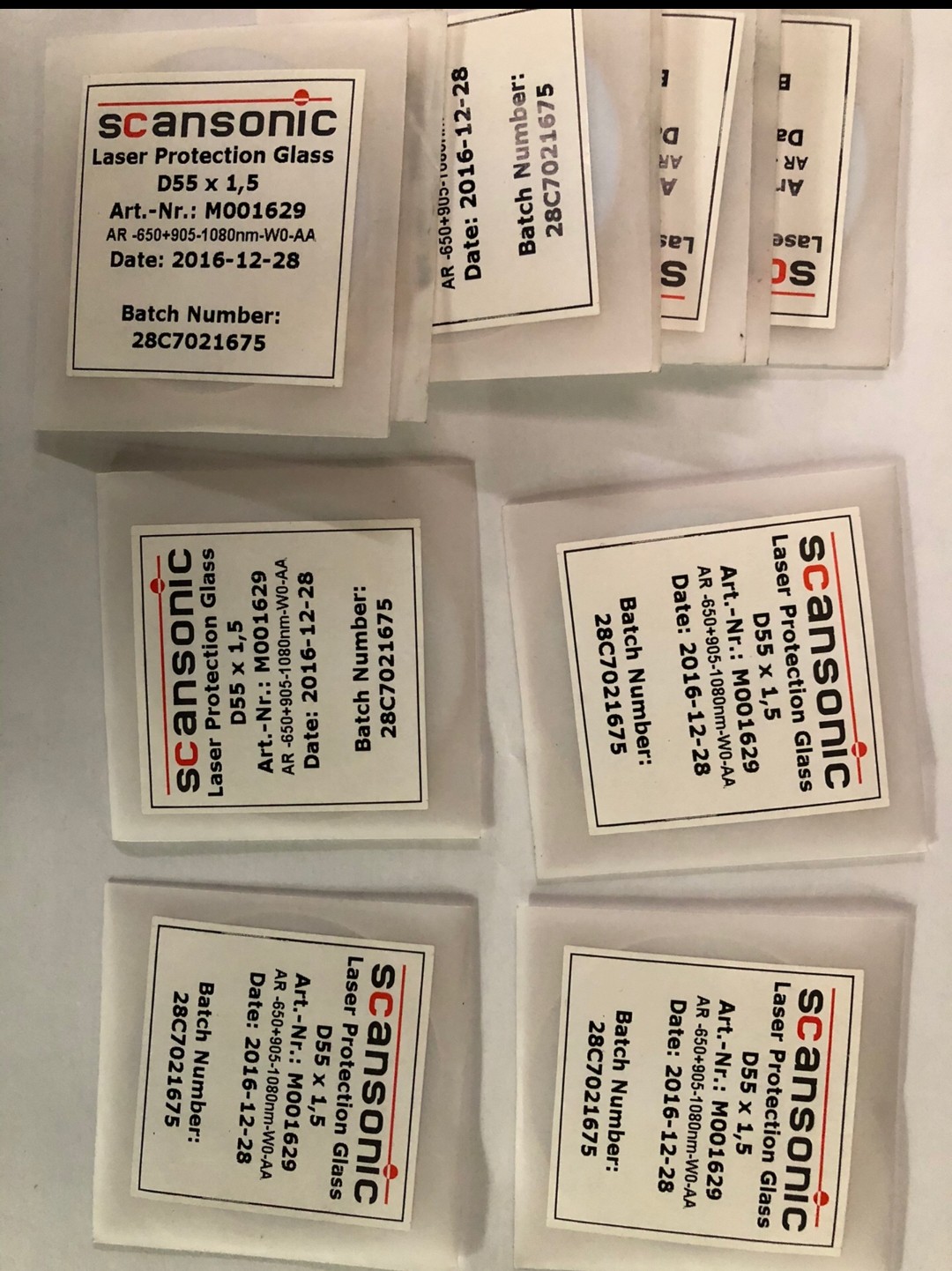 SCANSONIC 激光保护镜片 D55×1.5 M001629