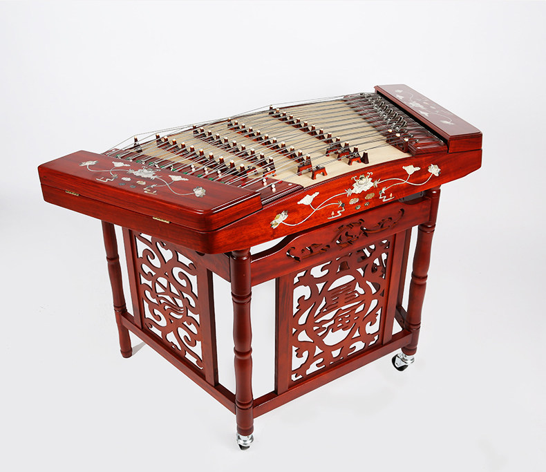 Latest 402 Modle, Chinese Yangqin, Dulcimer, 樂海紅花梨402揚琴/扬琴--貝雕月下荷塘 | eBay