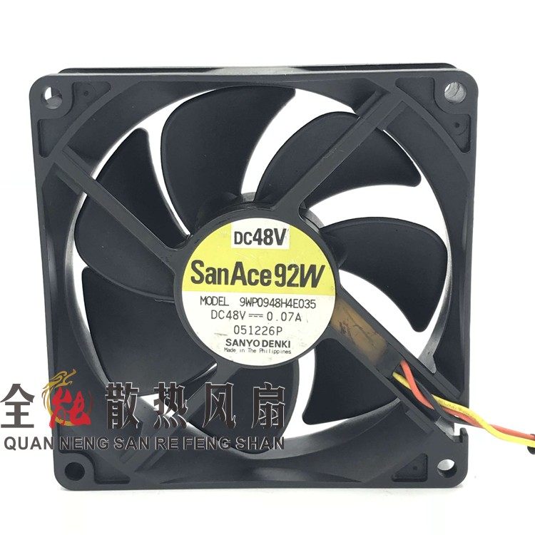 三洋SanAce92W 防水散热风扇 9025 9WP0948H4E035 DC48V 0.07A-阿里巴巴